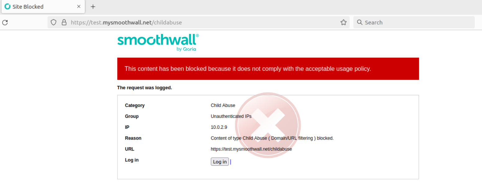Test blocked and allowed categories – Smoothwall Help Centre