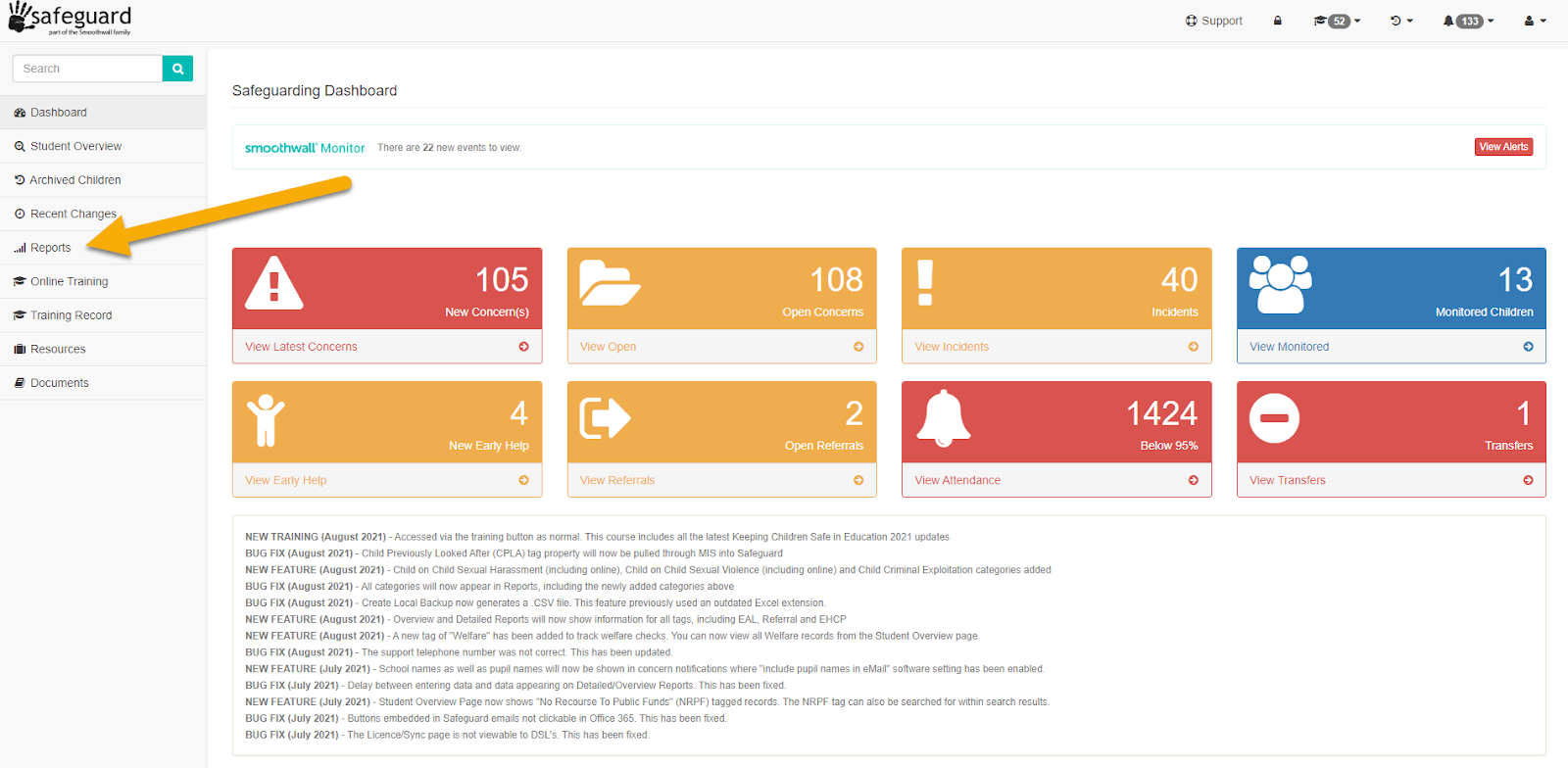Safeguard Record Manager Reporting – Smoothwall Help Centre